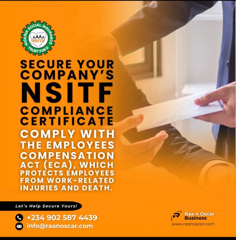 NSITF COMOLIANCE CERTIFICATE REGISTRATION AND COST – Raa n Oscar